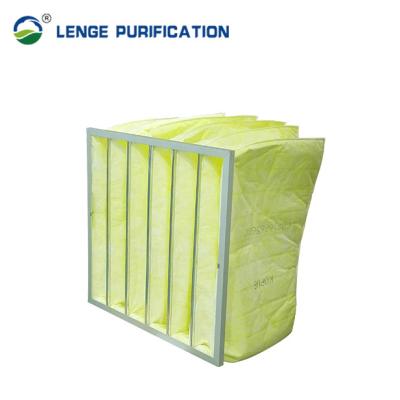 China Bag Type Aluminum Pre Filter To Filter G4 Galvanized Steel 5um Dust Particle for sale