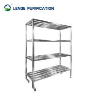China Clean Lab Warehouse Stand Pharma Storage Racks Stainless Steel Multiple Layer Customization for sale