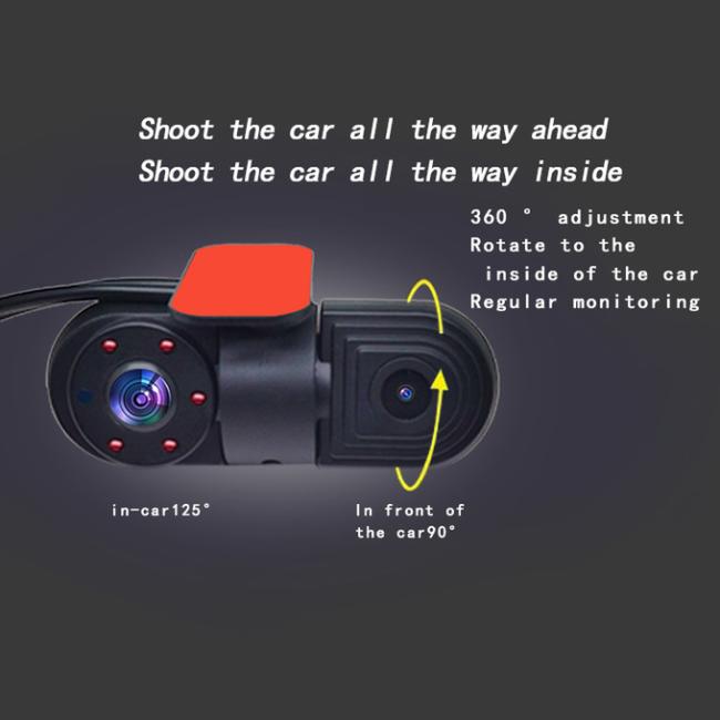 Dual Car Driving Record Driving Monitoring Cameras AHD Starlight HD Night Vision