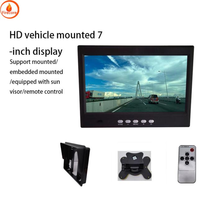 7-inch Mirror Electric Screen Display Rearview Dash Cam Video Monitor Portable