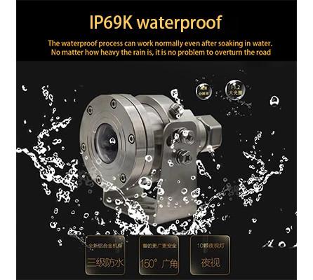 4K CCTV Anti-Explosion Fisheye PTZ Camera Stainless Steel Build-in MIC Starlight IR