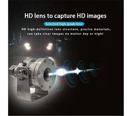 4K CCTV Anti-Explosion Fisheye PTZ Camera Stainless Steel Build-in MIC Starlight IR