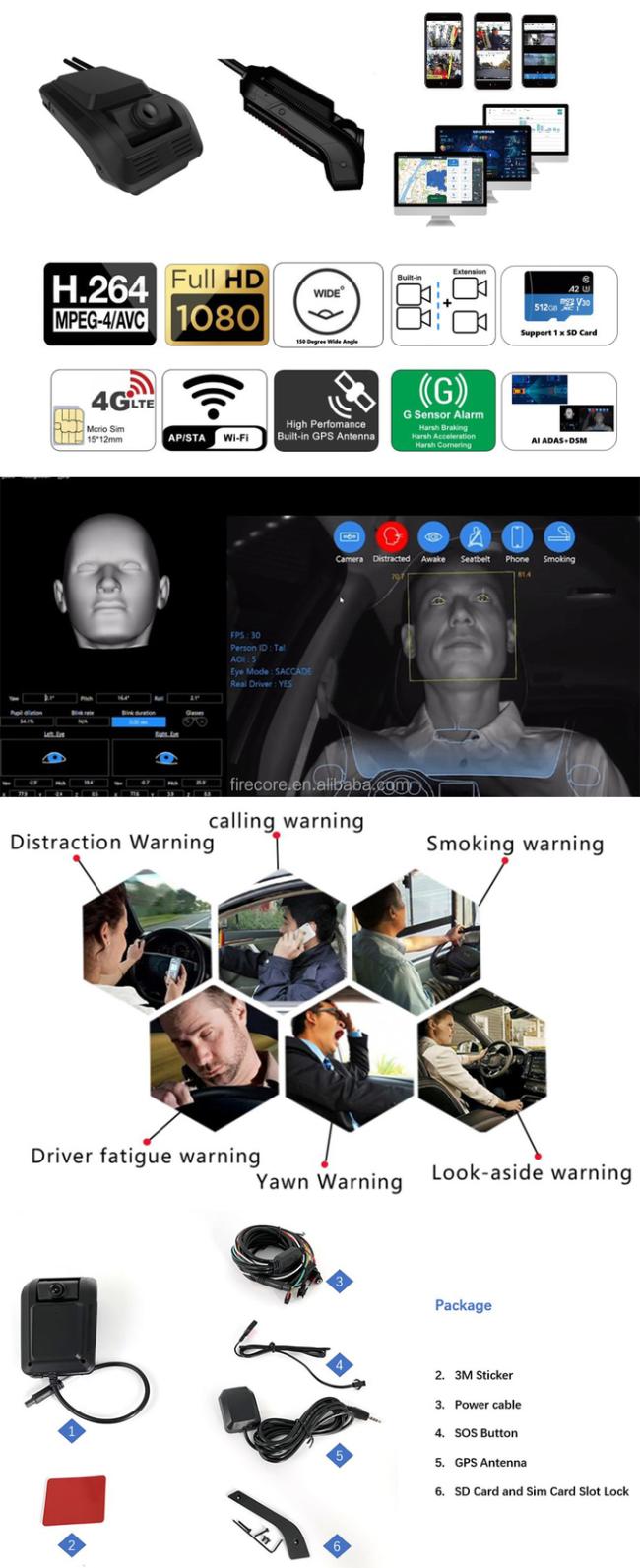 Trovacam Wide Angle GPS Dual Lens Car Dash Camera Front and Rear Digital Cam Wi-Fi