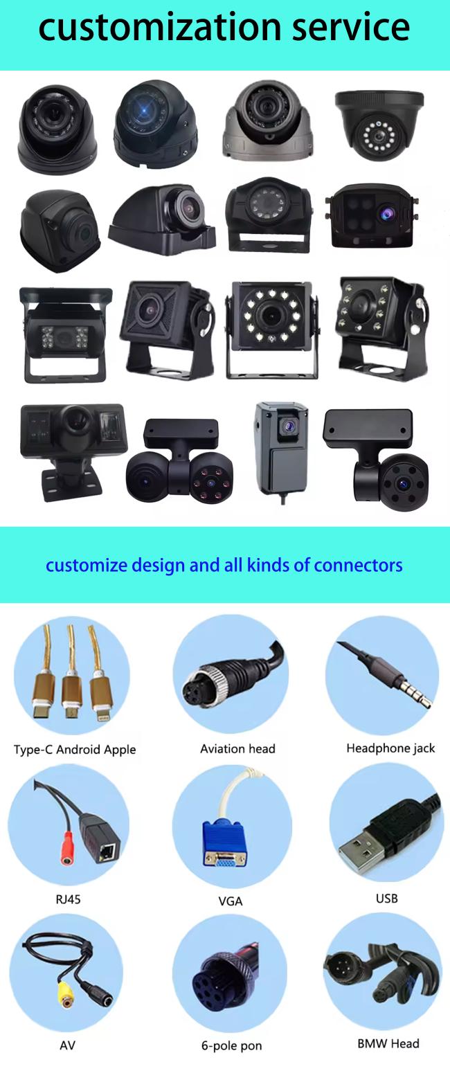 Dual Car Driving Record Driving Monitoring Cameras AHD Starlight HD Night Vision