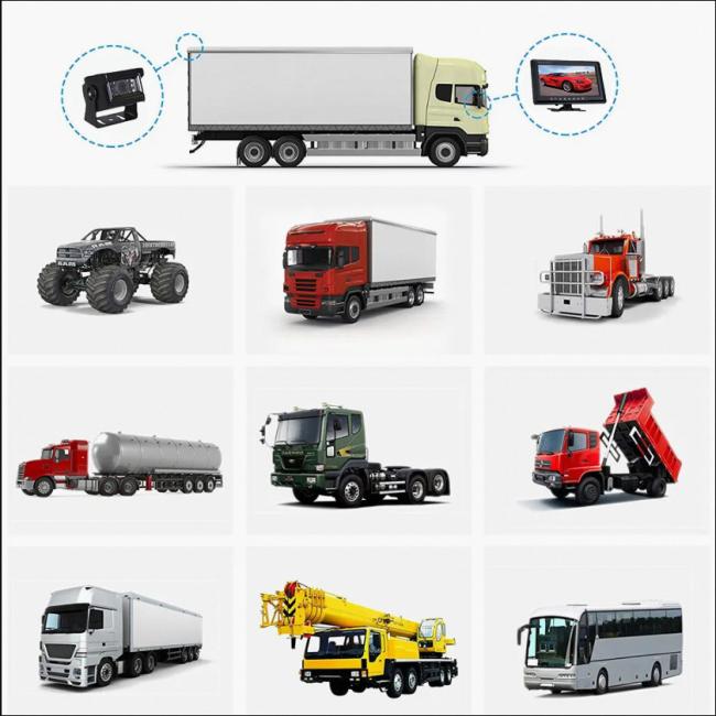 7-inch Mirror Electric Screen Display Rearview Dash Cam Video Monitor Portable