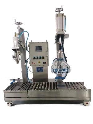 China Máquina de rellenar líquida volumétrica auto, máquina de rellenar en línea 5L/10L/20L/200L en venta