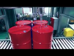 High Accuracy Volumetric Liquid Filling Machine 200L 90 Barrel/Hr Overflow Filling Machine