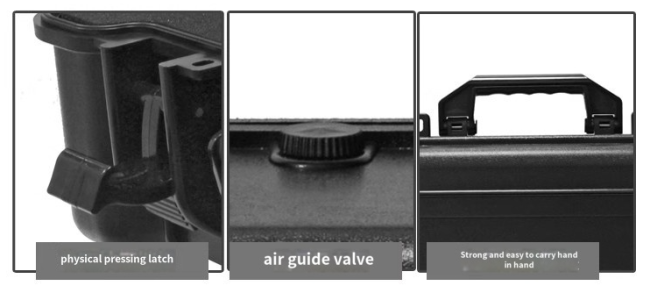 Open case view showing customizable foam interior compartments