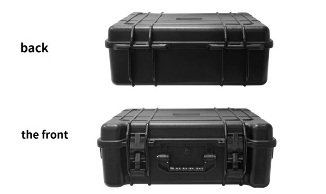 Case in use with various tools organized in foam inserts