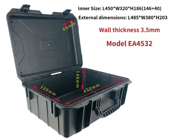 Tool Storage Case interior showing customizable foam compartments