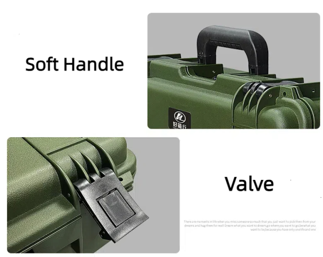 Waterproof IP67 transport case with foam interior