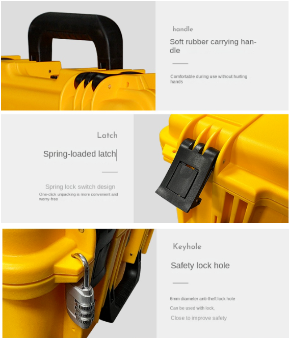 UV Proof Hard Plastic Equipment Case - Side View