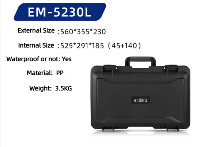 EM-5230L Waterproof Tool Storage Case - Front View