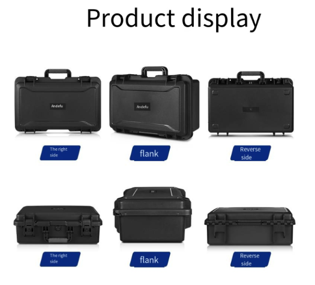 Tool case demonstrating spring lock mechanism and reinforced lid