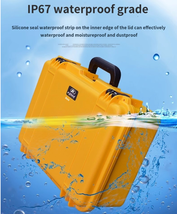 Multi Tool Box waterproof case interior view showing foam compartments