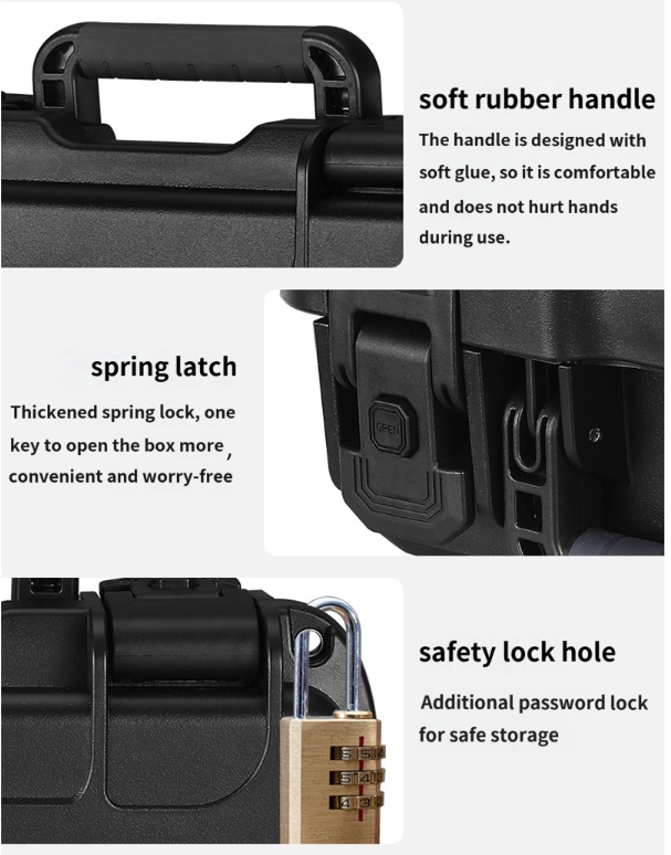 IP67 Waterproof Hard Case - Side view showing dimensions