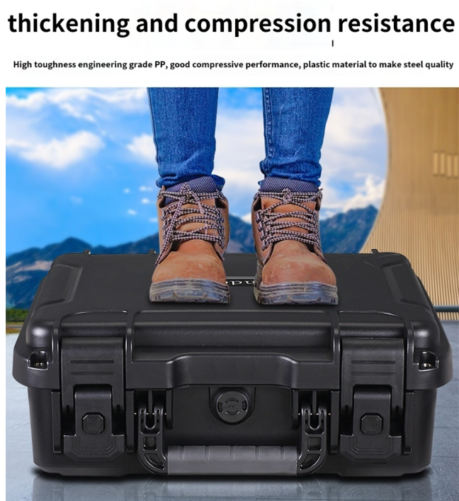 Toolbox interior with customizable foam compartments