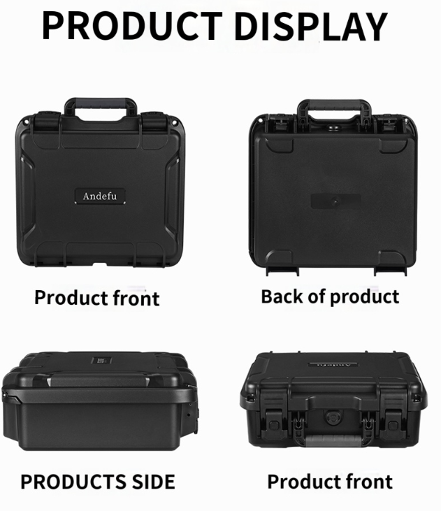 Interior view of tool case showing organization compartments