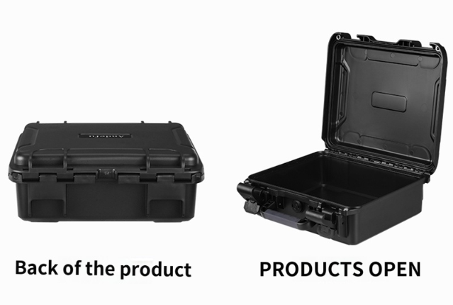 Close-up of waterproof case latch mechanism