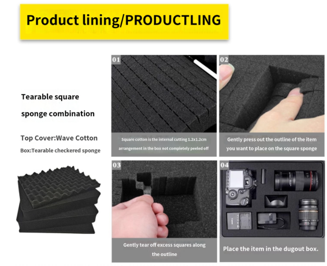 EM-58 Tool Storage Case side view showing wheels and rugged construction