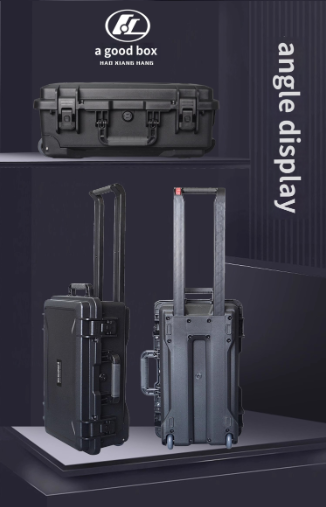 Pull Rod Wheel Photographic Equipment Case - Interior View