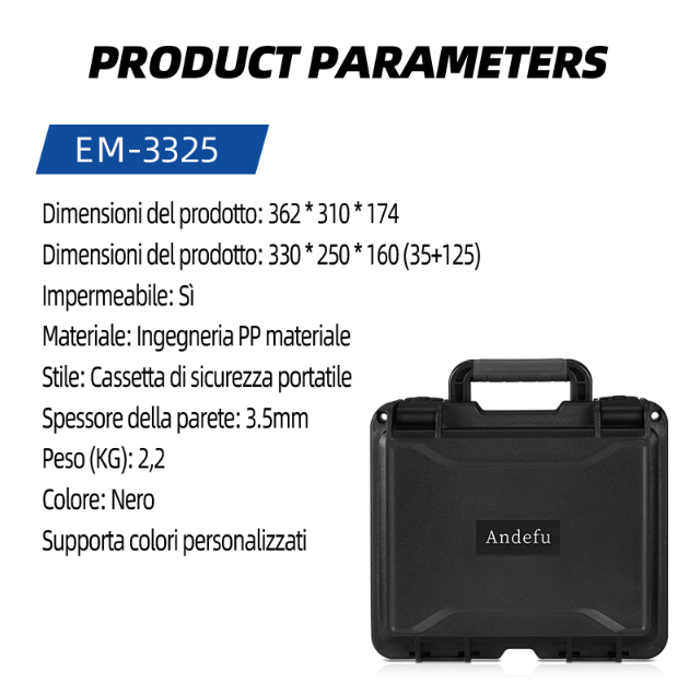 Customizable Tool Storage Case showing stability features