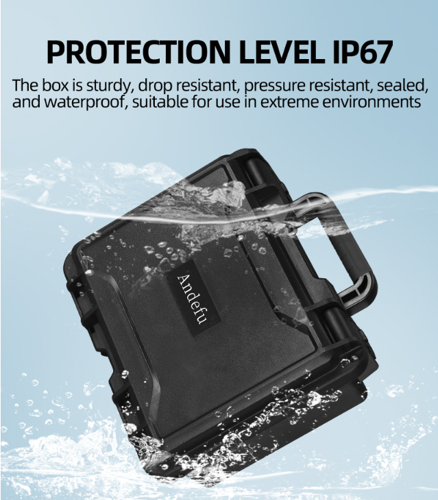 Multi Tool Box exterior showing rugged construction and locking mechanism