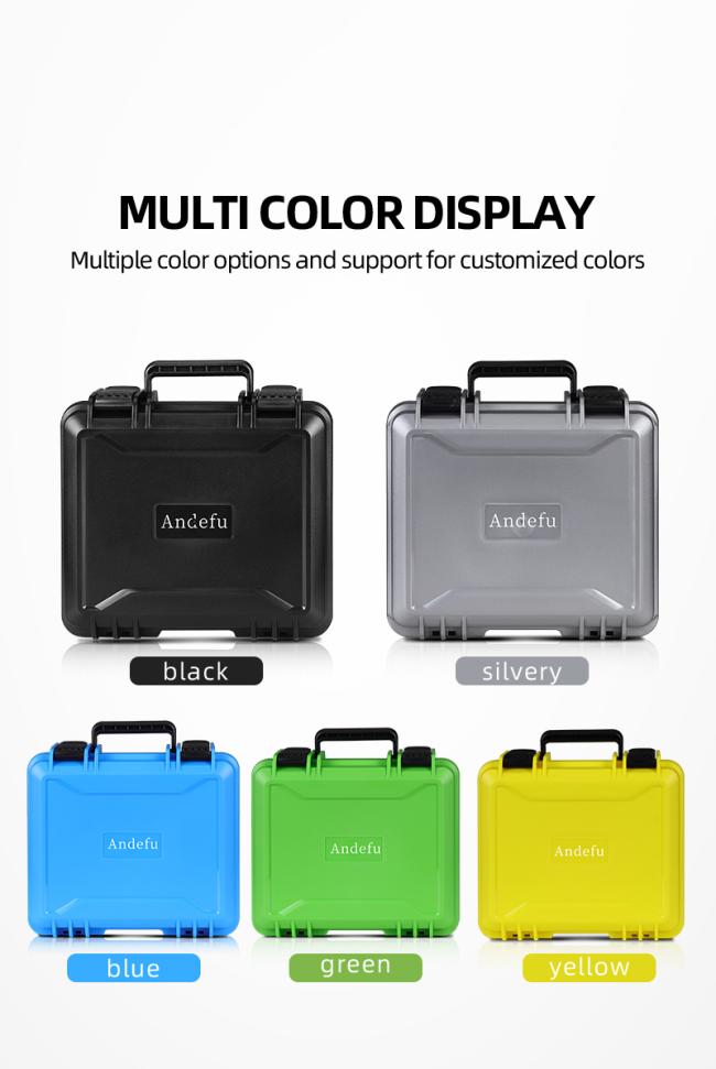 Waterproof rugged plastic tool case with customizable foam interior