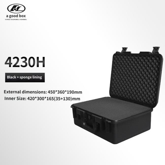 EM-4230H Protective Camera Case showing interior compartments and durable exterior