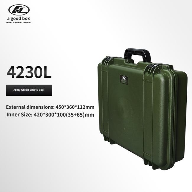 Waterproof IP67 Watch Display Case showing handle and latch mechanism