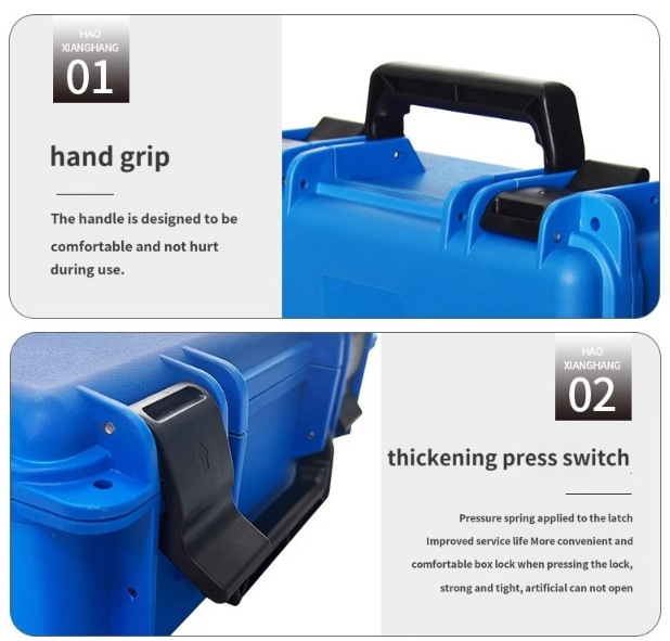 EA-2925H Waterproof Tool Storage Case showing durable construction and locking mechanism