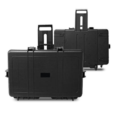China IP67 Waterproof Hard Plastic Flight Case Shockproof ABS Plastic Rolling Tool Case for sale