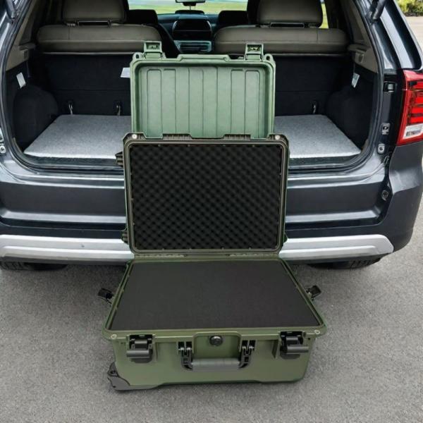 Quality Protective Plastic case with Wheels Trolley Tool case Box Flight case Trolley for sale