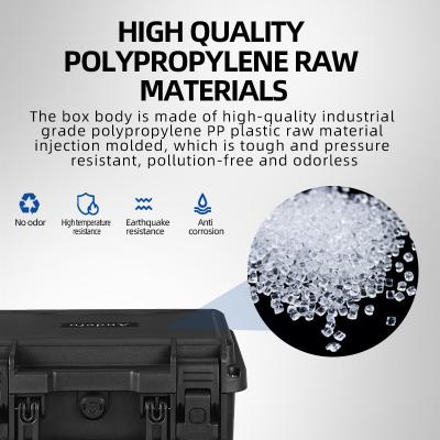 Cina Valigetta porta utensili in plastica rigida personalizzata IP67 impermeabile 362x310x174mm con schiuma in vendita