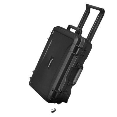 China Caixa de equipamento fotográfico de roda de vara de tração com embarque personalizável e resistente à água IP67 Tamanho interno mm 525*291*179 52 128 mm à venda