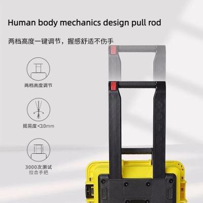 China 5230 beschermde doos voor fotografieapparatuur met trekstang ultra-stil wielen beschermde doos voor instrumenten kan op het vliegtuig worden gedragen Te koop