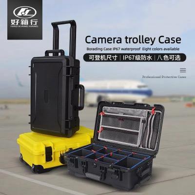 China 5230 beschermde doos voor fotografieapparatuur met trekstang ultra-stil wielen beschermde doos voor instrumenten kan op het vliegtuig worden gedragen Te koop