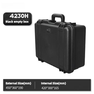 China EM-4230H Protective Camera Case Tool Storage Case with 2.45kg Weight 450*360*190mm External Size and 420*300*165mm Inner Size for sale