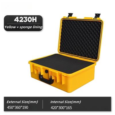 China EM-4230H Protective Camera Case Tool Storage Case with 2.45kg Weight 450*360*190mm External Size and 420*300*165mm Inner Size for sale
