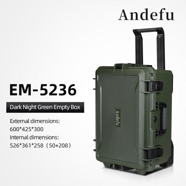 Quality 590x420x290mm IP67 Waterproof Plastic Flight Case with Wheels for sale