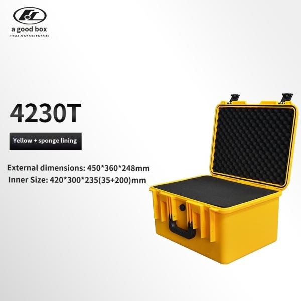 Quality Customizable ABS Plastic Tool Case with Heavy-Duty Handle and Spring Lock System for sale