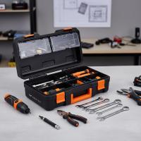 China Lightweight Custom Tool Box with Multiple Storage Compartments and Composite Tooling Board for Mobile Technicians for sale