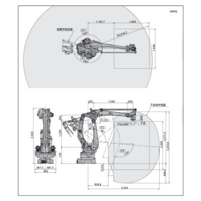 China kawasaki robot  CP500L 6axis with Electric gripper for robot arm handling and palletizing for sale