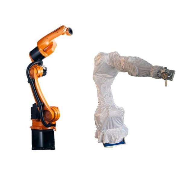 6 άξονες KUKA KR 8 R1620 Arc HW Βιομηχανικό ρομποτικό βραχίονα παλετοποίησης με λαβή και σύστημα καθοδήγησης