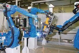 China Yaskawa SP165 Spot Welding Robot Arm With AOTA Welder Payload 165kg Reach 2702mm for sale
