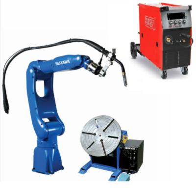 China YASKAWA Welding Robot Arm with 727mm Reach 3649mm Vertical Reach with welding machine for sale