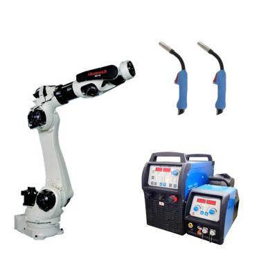 6 asix paylaod 200kg reach 2597mm  KAWASAKI BX200L Welding Robotic Arm with  pipeline bag and protective clothing