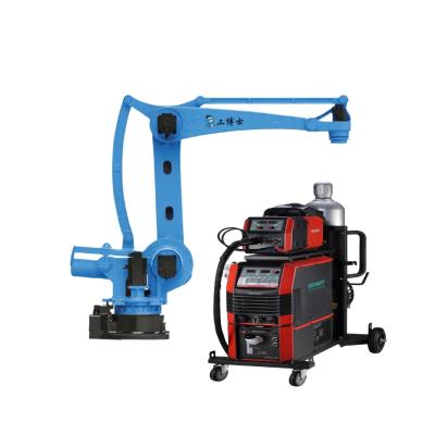 China 6 Axis Industrial Robot Arm With MAG MIG Welding Machine And Gun for sale