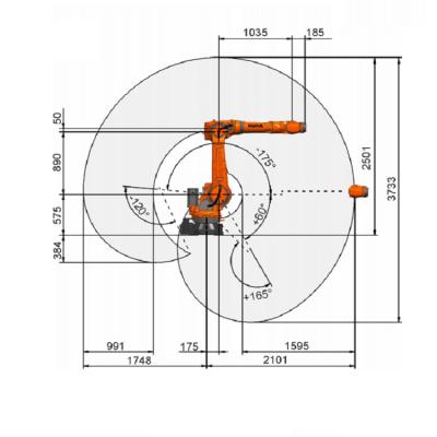 Chine robot intelligent KR 70 R2100 PA palettes détenteur robotique robot industriel KUKA à vendre