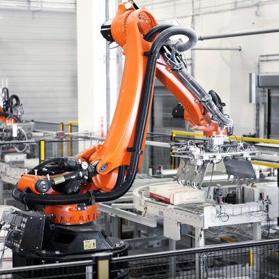 China KR 120 R3200 PA Kuka 6 Ejes Brazo de robot industrial con agarre CNGBS OEM como equipo de manipulación de materiales Robot de paletización en venta